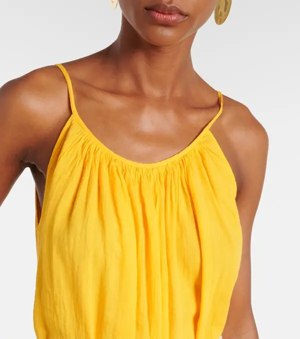 Velvet By Graham & Spencer Lorelei Cotton Maxi Dress - Yellow