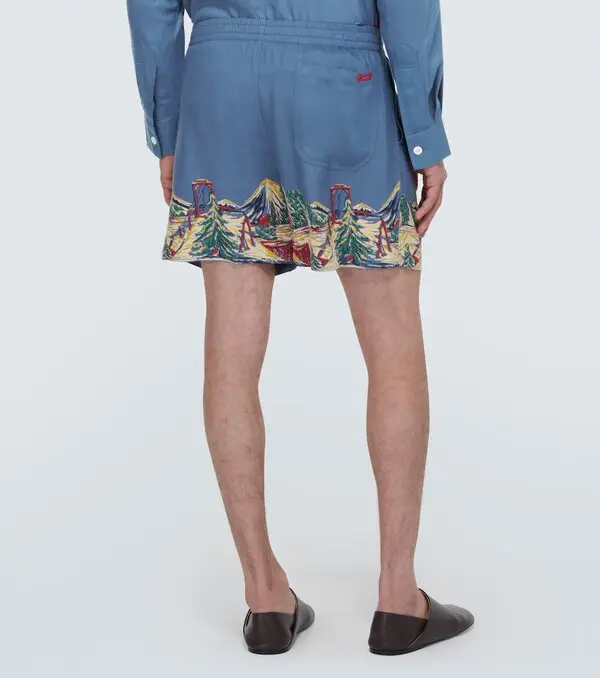 BODE Ski Lift Printed Shorts - Blue