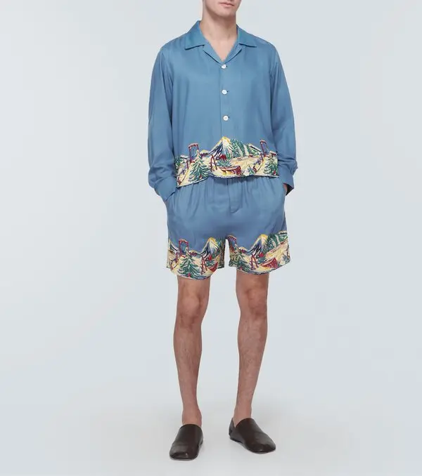 BODE Ski Lift Printed Shorts - Blue