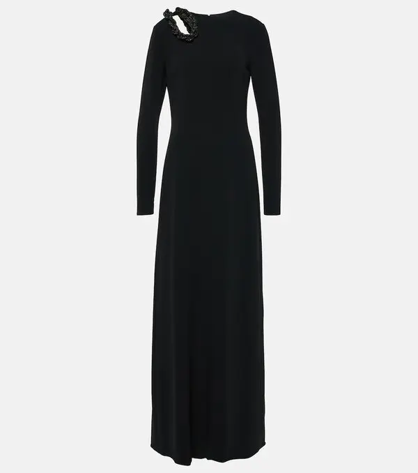 Stella McCartney Crystal-embellished Cutout Gown - Black