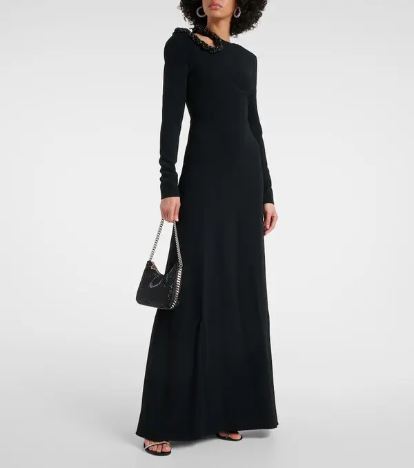 Stella McCartney Crystal-embellished Cutout Gown