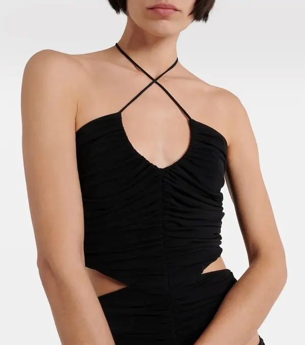 MONOT Halterneck Cutout Minidress