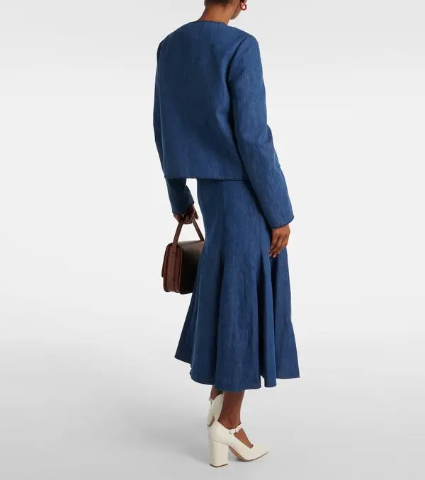 Gabriela Hearst Cotton And Linen Jacket