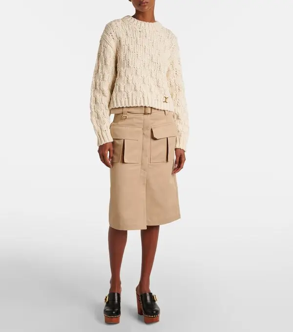 Chloé Jeannette Studded Leather Clogs