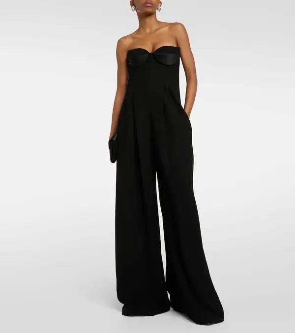 MONOT Strapless Wide-leg Jumpsuit