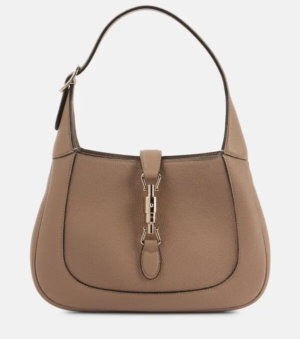 Gucci Jackie 1961 Small Leather Shoulder Bag - Beige