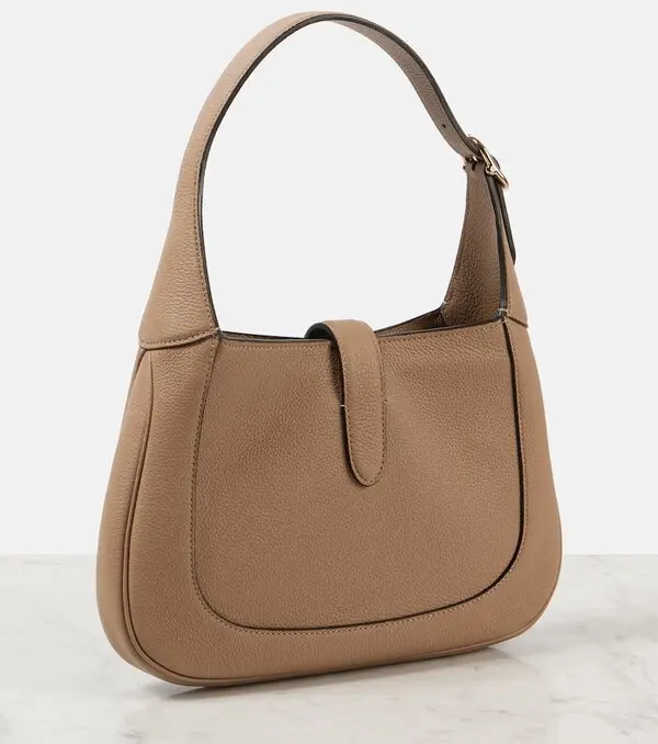 Gucci Jackie 1961 Small Leather Shoulder Bag - Beige