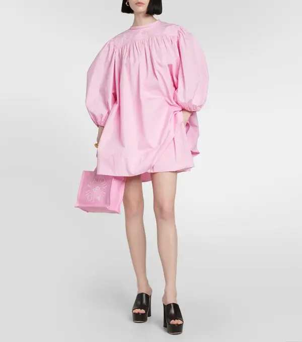 PATOU Cotton Poplin Mini Dress