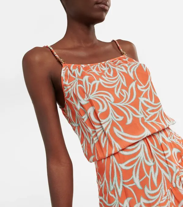 Heidi Klein Printed Ruffled Minidress