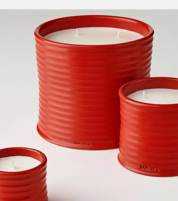Loewe Tomato Leaves Medium Candle - Red