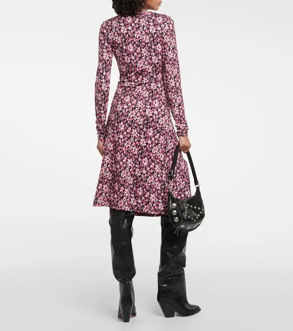 MARANT ETOILE Lania Printed Jersey Midi Dress