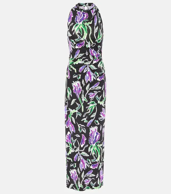 Diane Von Furstenberg Libby Jersey Maxi Dress - Multicoloured