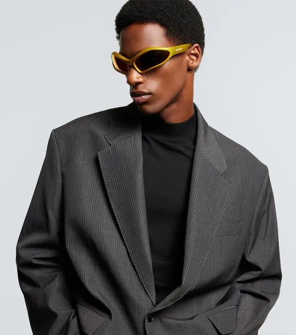 Balenciaga Yellow Acetate Sunglasses