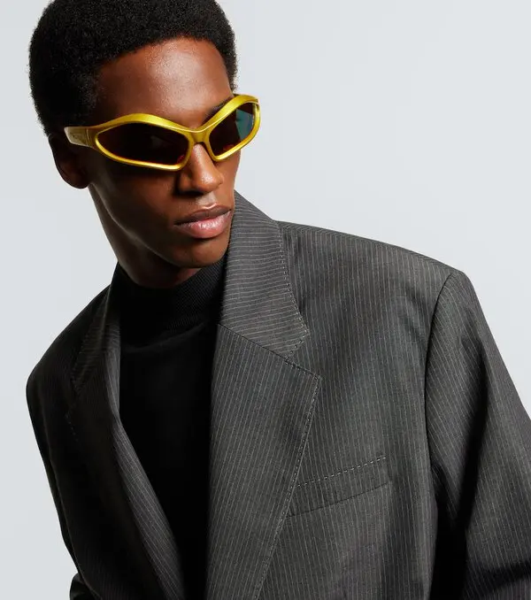 Balenciaga Yellow Acetate Sunglasses