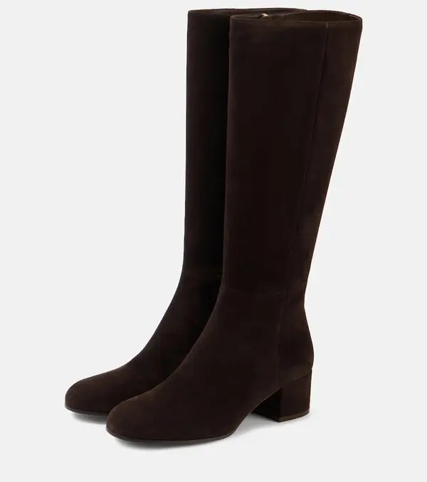 GIANVITO ROSSI 45 Suede Knee-high Boots