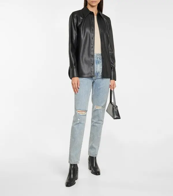 SLVRLAKE Beatnik High-rise Distressed Jeans