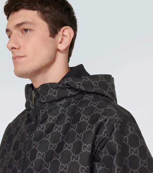 Gucci Gg Monogram Reversible Ripstop Jacket