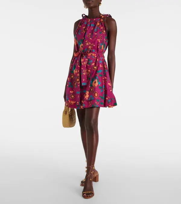 Ulla Johnson Brienne Floral Cotton Mini Dress