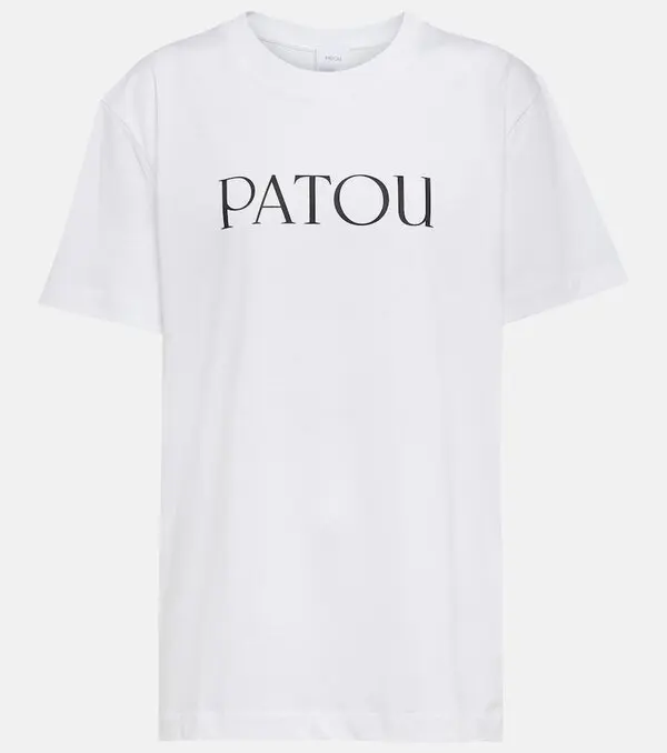 PATOU Logo Cotton Jersey T-shirt - White