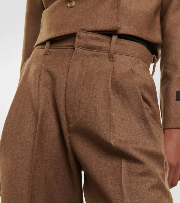 Ag X Emrata Joan Wool Wide-leg Trousers