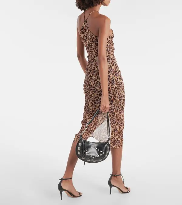 MARANT ETOILE Valdi Halterneck Midi Dress - Multicoloured
