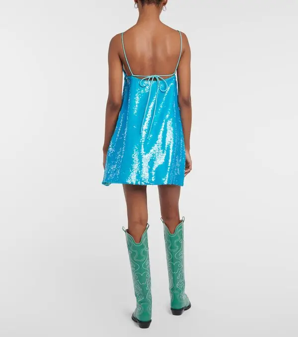 GANNI Sequined Mini Dress