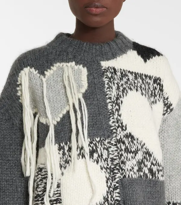 JOSEPH Intarsia Wool-blend Sweater