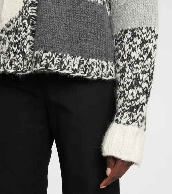 JOSEPH Intarsia Wool-blend Sweater