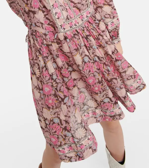 MARANT ETOILE Gilinesia Floral-print Cotton Mini Dress