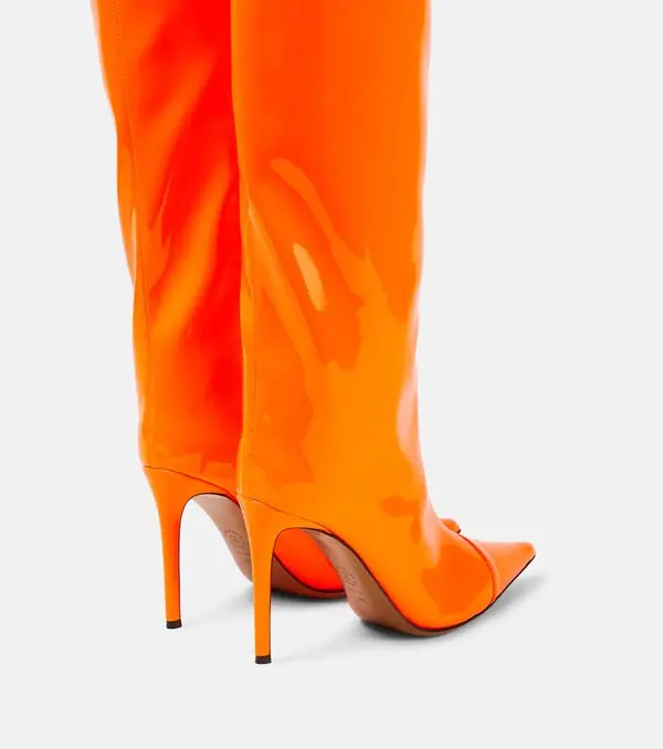 Alexandre Vauthier Patent Leather Knee-high Boots