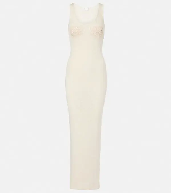 Magda Butrym Crochet Maxi Dress - Neutrals