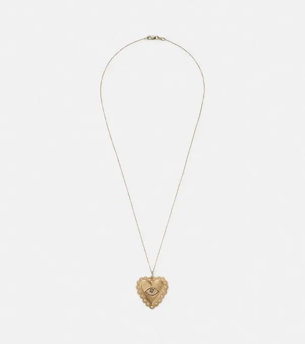 Ileana Makri 18kt Yellow Gold Necklace With Diamonds And Tsavorites - Multicoloured