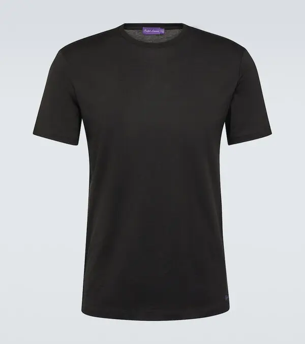 Ralph Lauren Purple Label Cotton Jersey T-shirt - Black