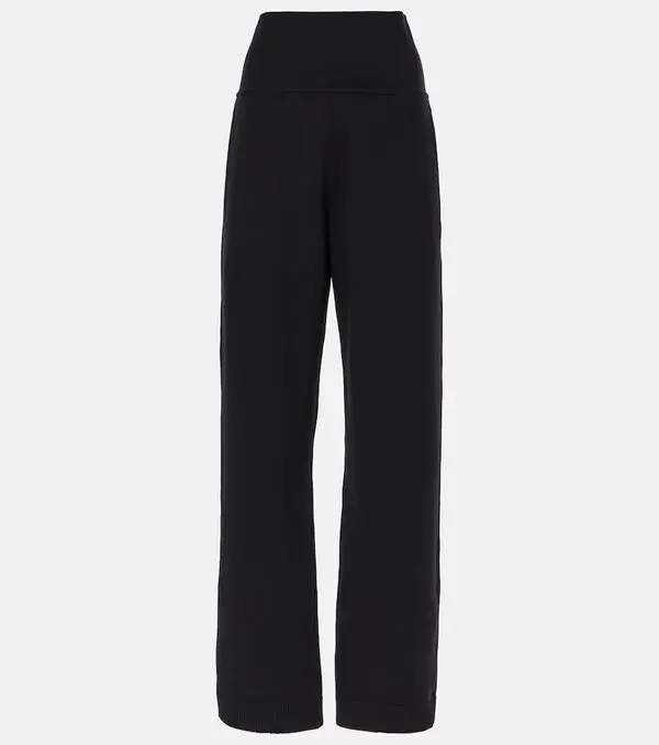 Alaïa High-rise Wool-blend Straight Leg Trousers