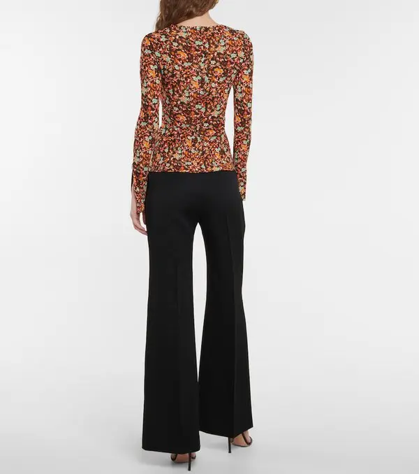 Victoria Beckham Floral Cutout Top
