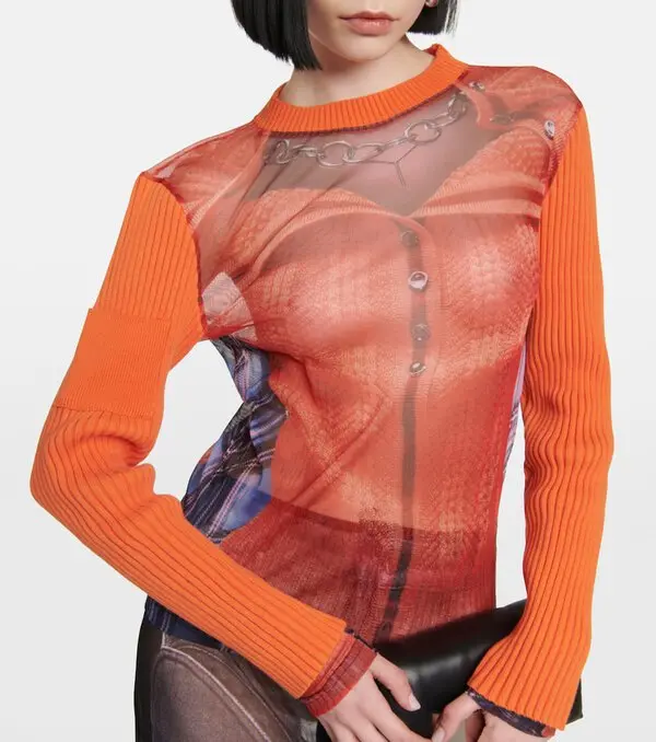 Y/project X Jean Paul Gaultier Trompe L'oeil Top
