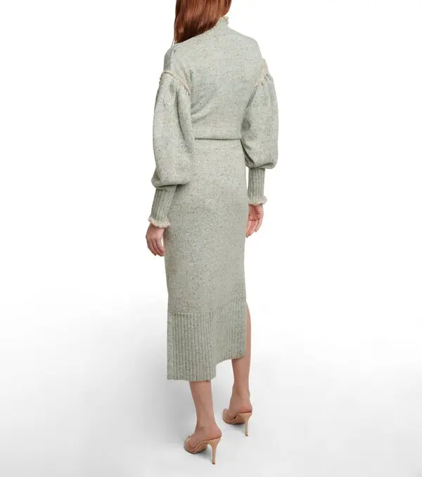 Ulla Johnson Kaiya High-rise Knit Midi Skirt