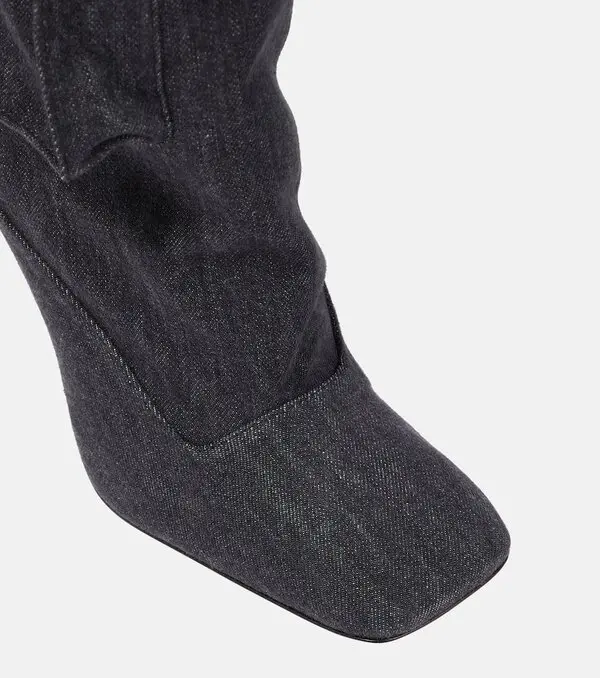Attico Sienna Denim Knee-high Boots