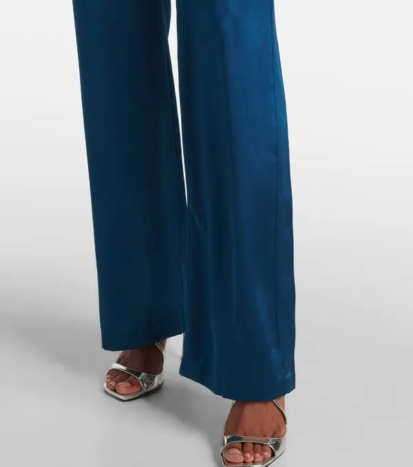 THE SEI Silk Satin Wide-leg Trousers