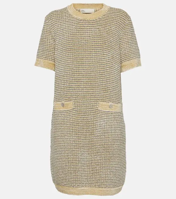 Tory Burch Striped Knit Mini Dress - Multicoloured