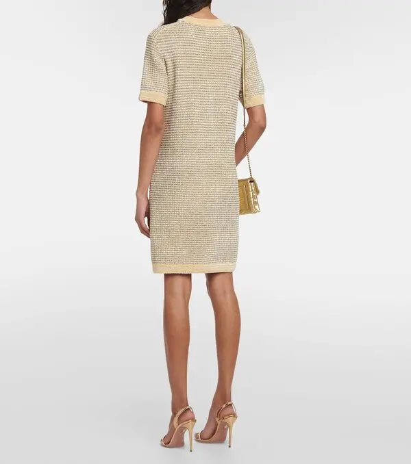 Tory Burch Striped Knit Mini Dress