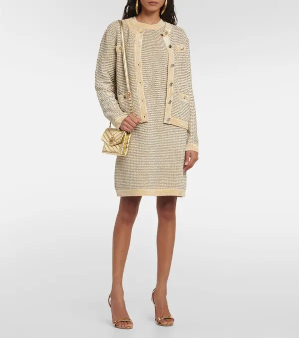 Tory Burch Striped Knit Mini Dress
