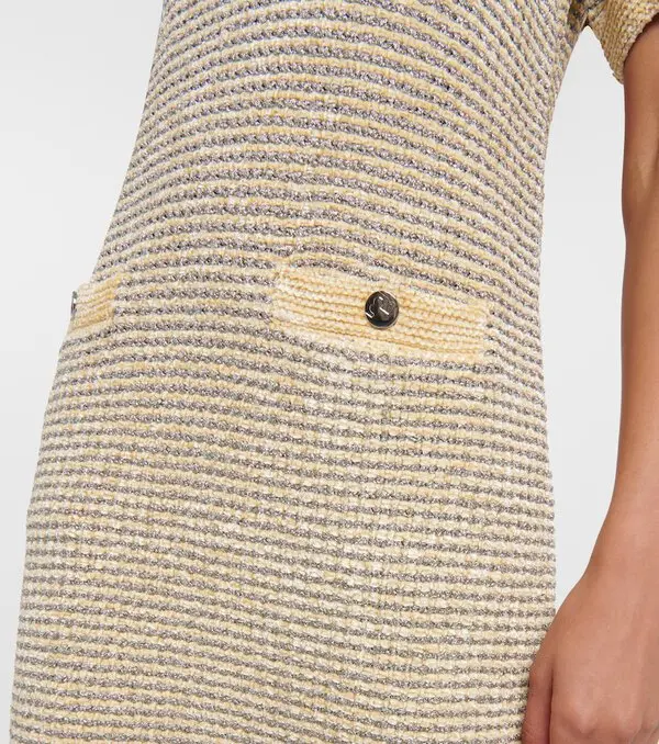Tory Burch Striped Knit Mini Dress