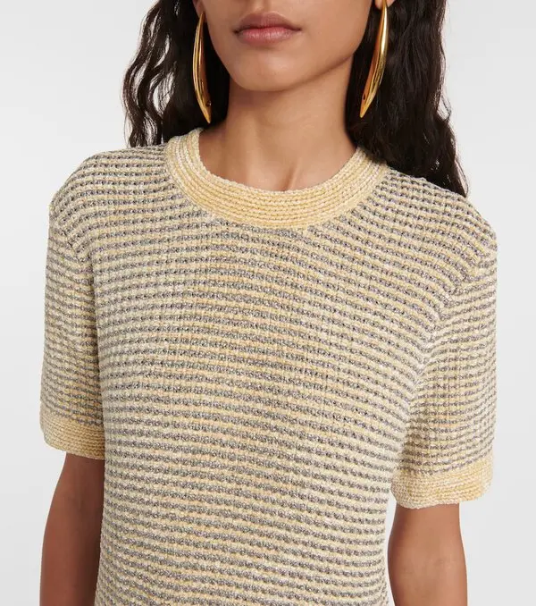 Tory Burch Striped Knit Mini Dress