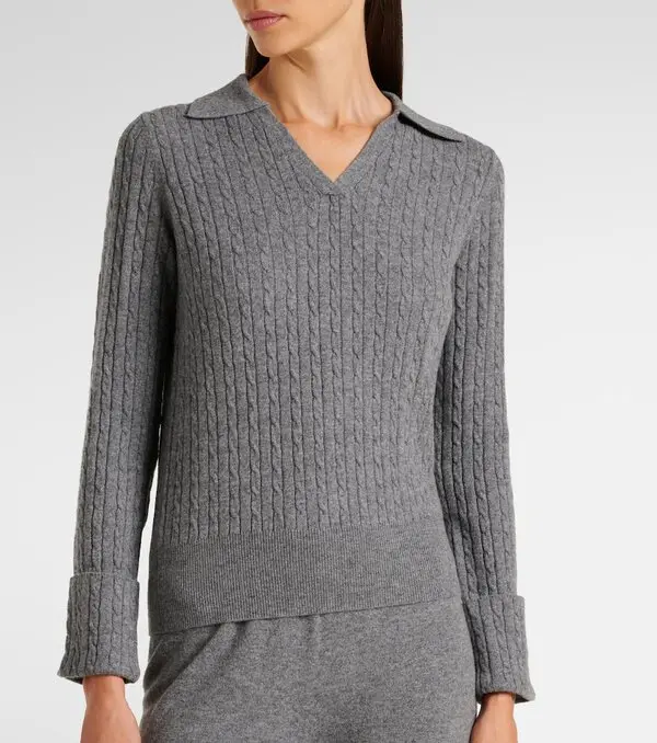 AYA MUSE Gaia Cashmere Polo Sweater