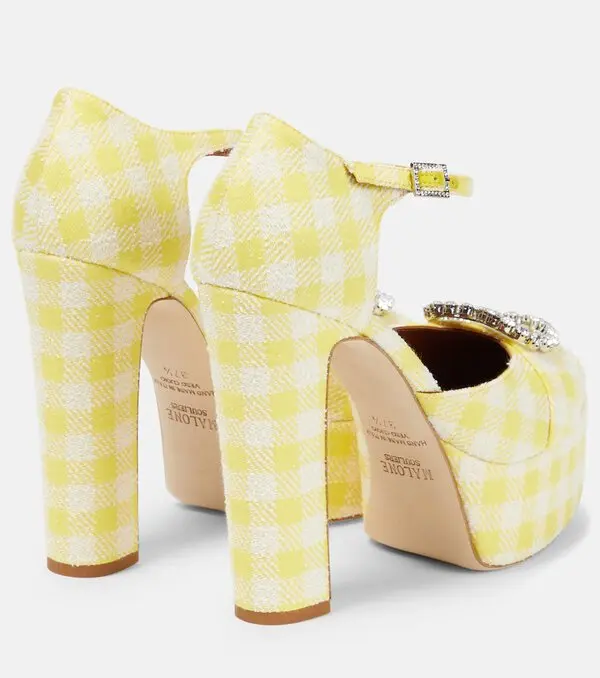 MALONE SOULIERS Camille 130 Embellished Platform Pumps