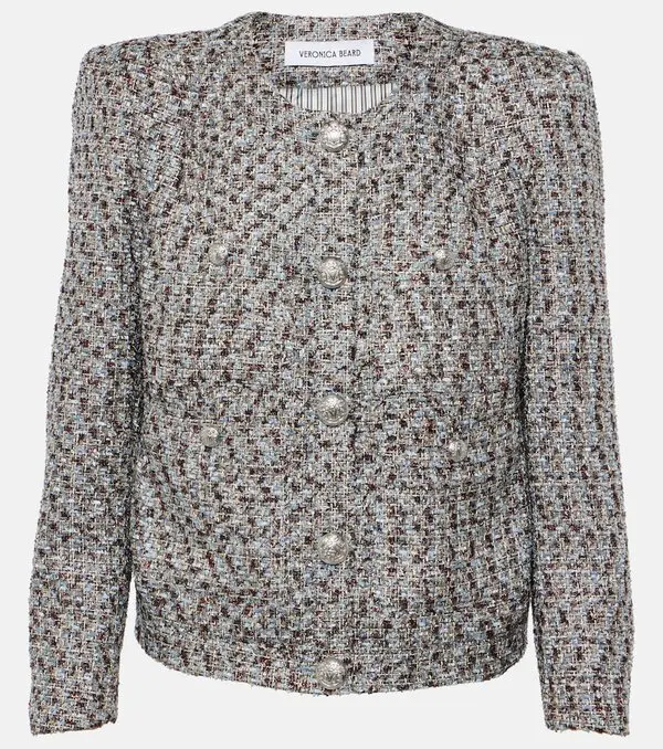 Veronica Beard Ferazia Metallic Tweed Jacket - Multicoloured