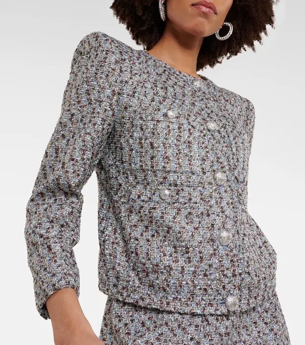 Veronica Beard Ferazia Metallic Tweed Jacket