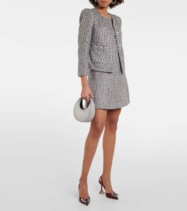 Veronica Beard Ferazia Metallic Tweed Jacket