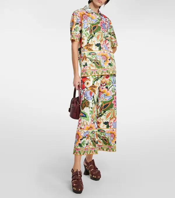 Etro Floral Cotton Culottes